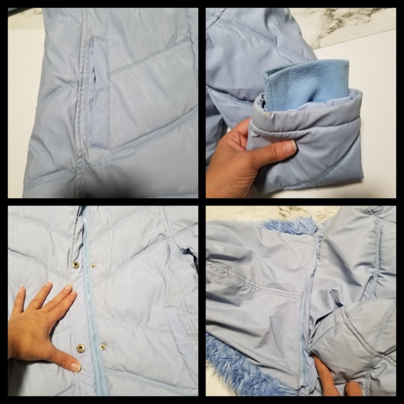 Big Chill | Jackets & Coats | Big Chill Baby Blue Puffer Jacket | Poshmark
